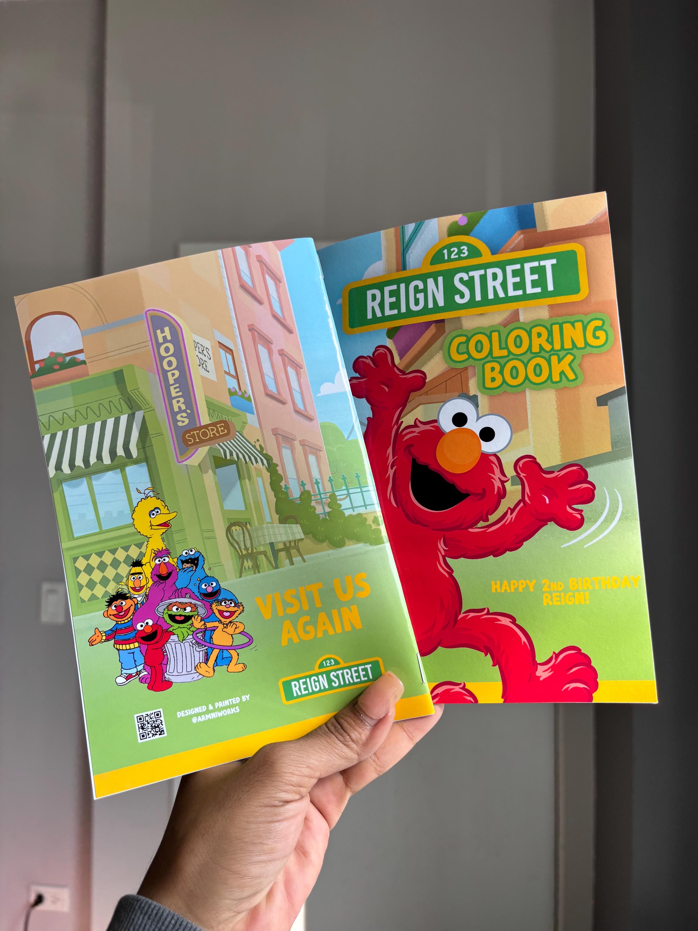 Custom 123 Street Coloring Book: Kids ABC Street Personalized Party ...