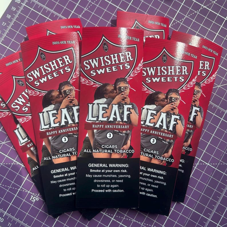 Custom Swish Sweet Cigar Wraps | Personalized Adult Party Favors ...