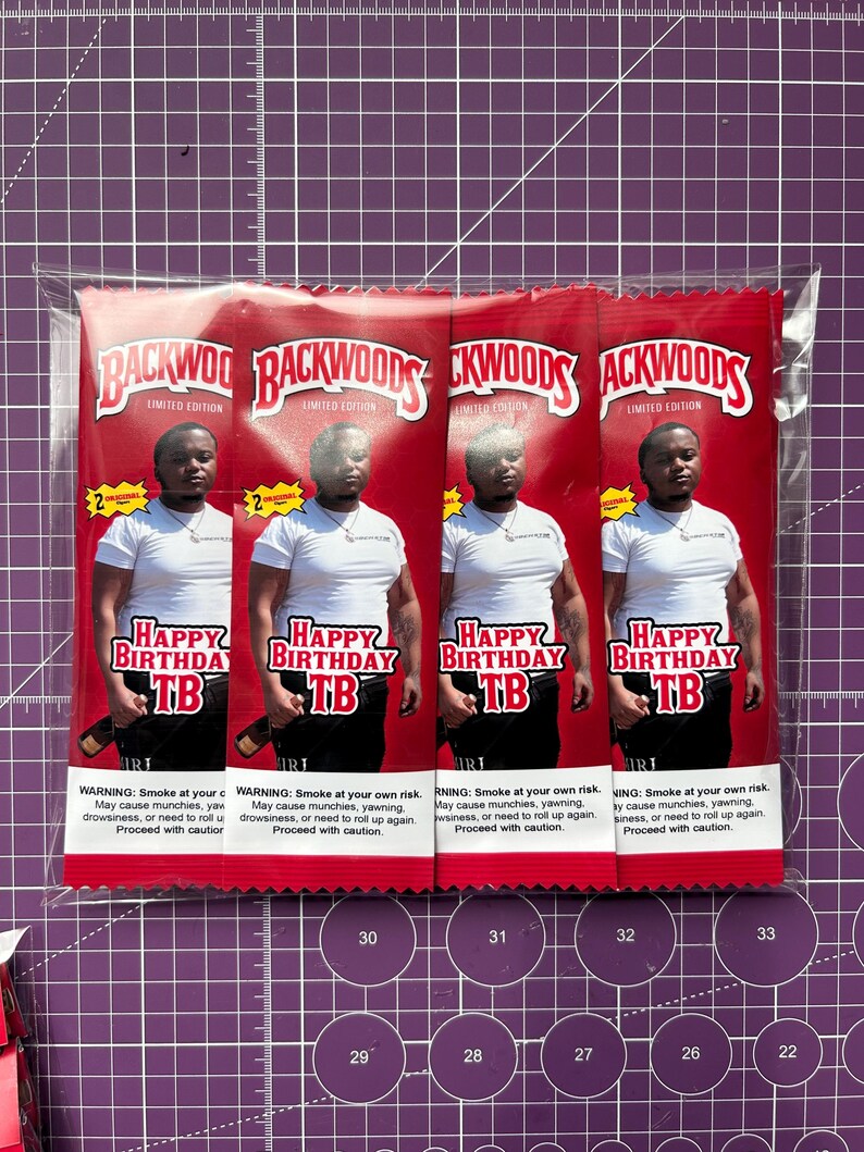 Custom Backwoods Single Wraps | Personalized Unique Adult Birthday ...