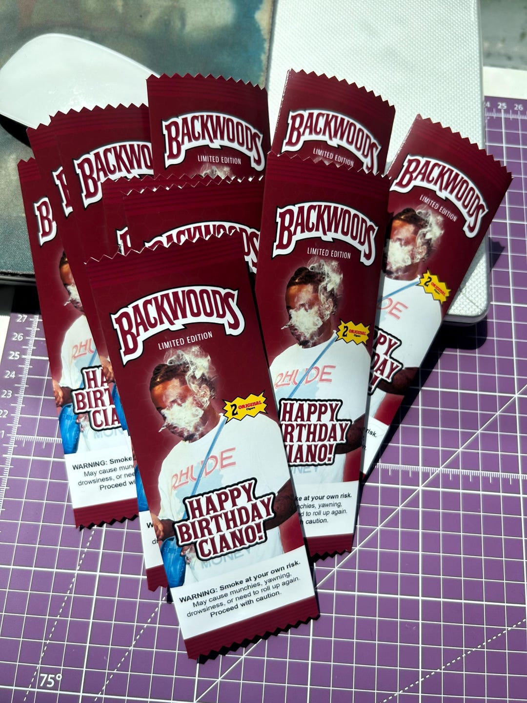 Custom Backwoods Single Wraps | Personalized Unique Adult Birthday ...