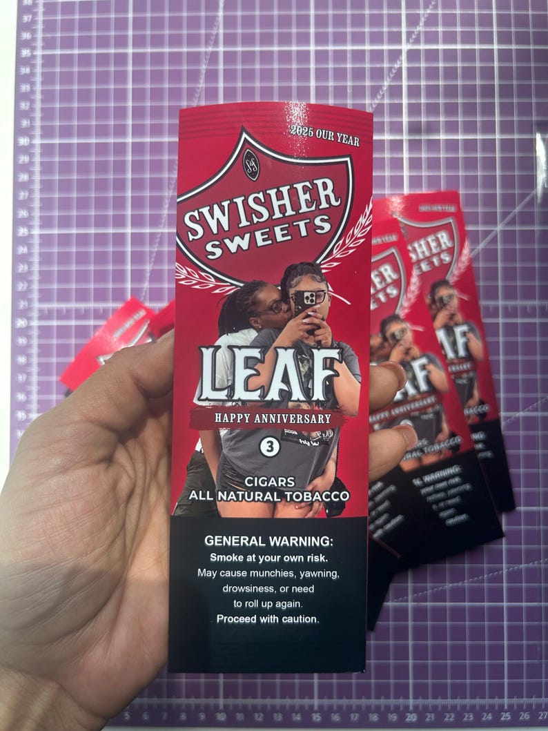 Custom Swisher Sweet Cigar Wrappers | Personalized Adult Party Favors ...