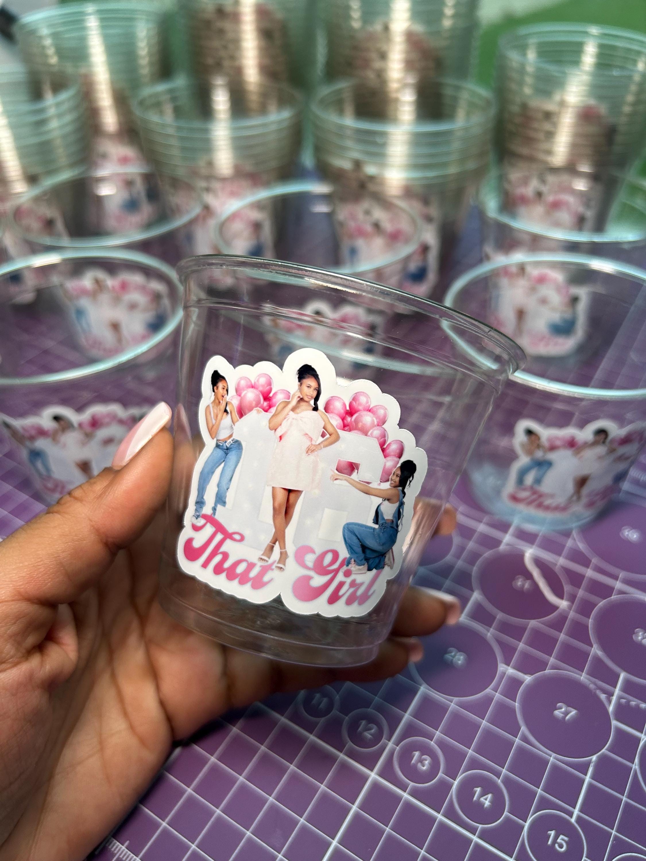 Personalized Party Cups | Photo Labels, Birthday Wedding Favors - Etsy