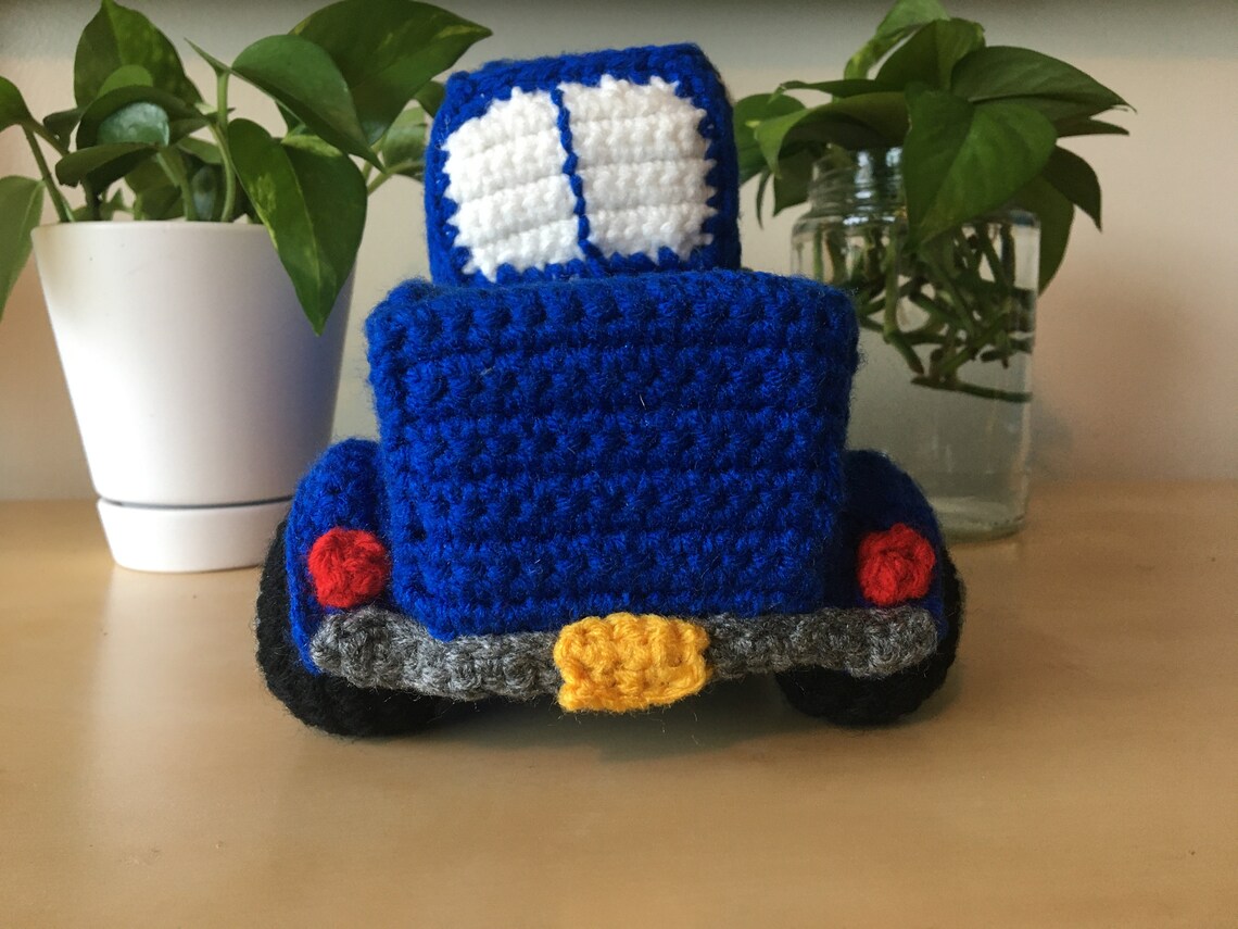 Blue Truck Crochet Amigurumi Pattern - Etsy