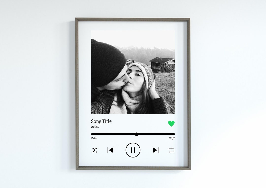 Personalised Spotify Song Print, Custom Spotify Soundtrack Gift ...