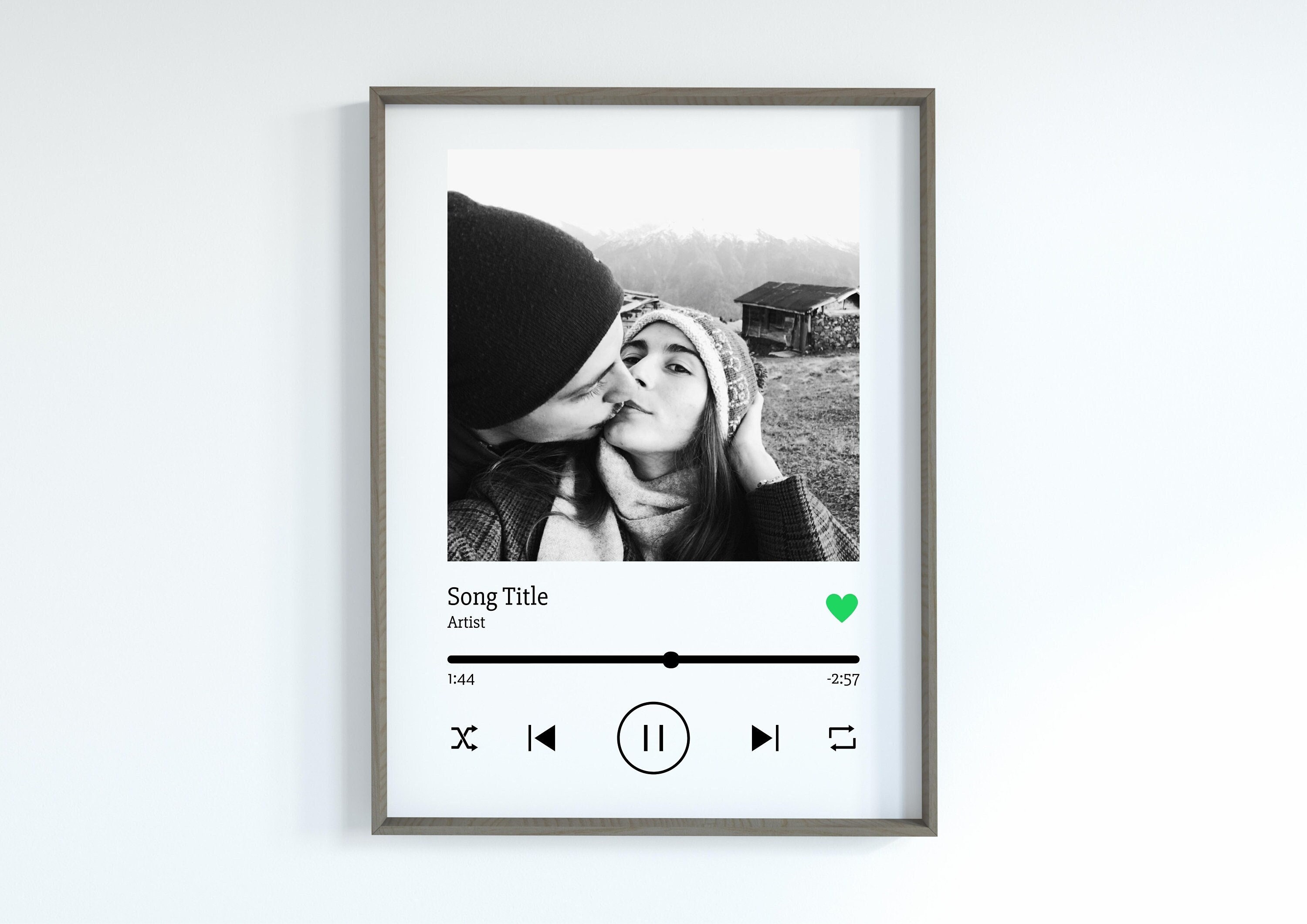 Personalised Spotify Song Print Custom Spotify Soundtrack - Etsy