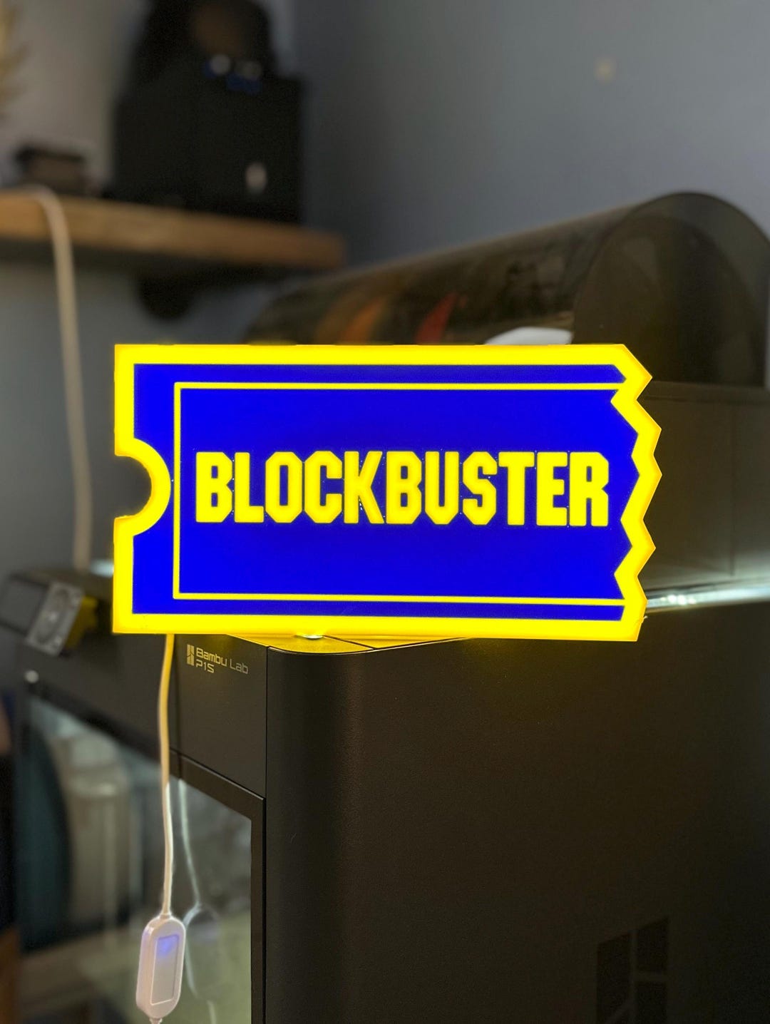 3D Printed BLOCKBUSTER Sign - Etsy