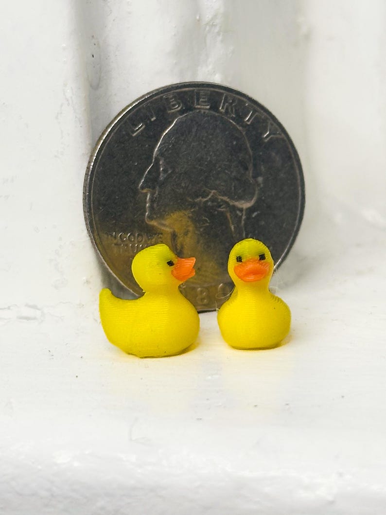 Flock of Miniature Ducks 3D Printed - Etsy