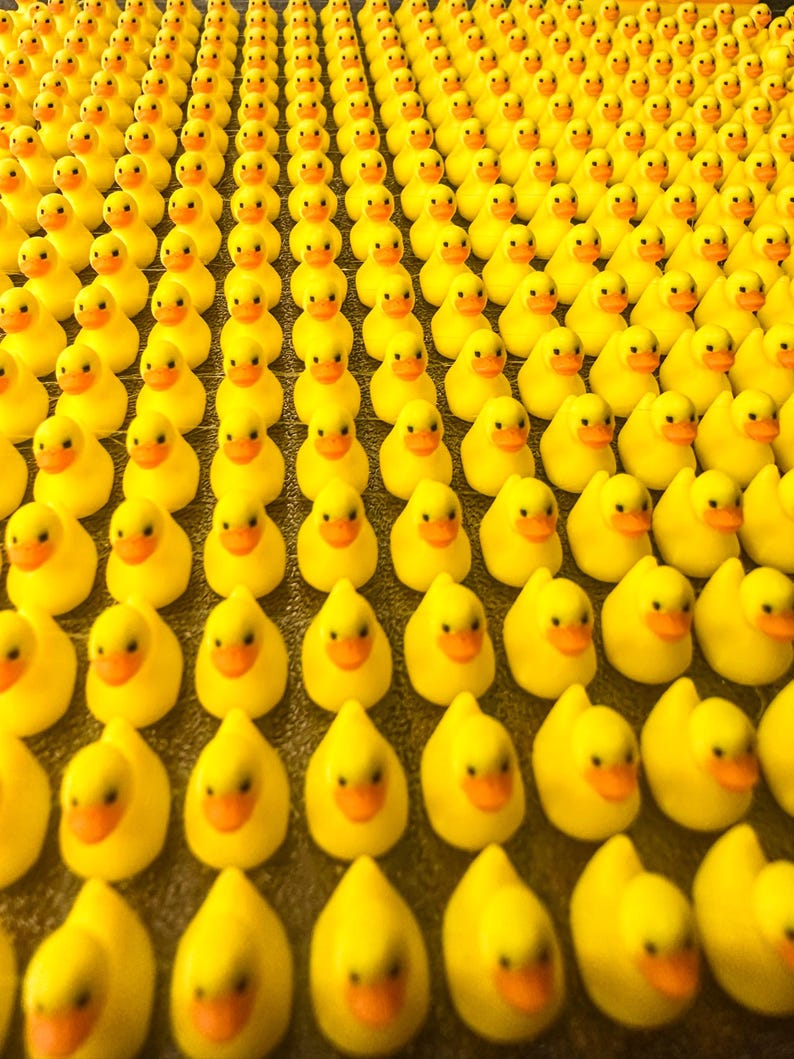 Flock of Miniature Ducks 3D Printed - Etsy