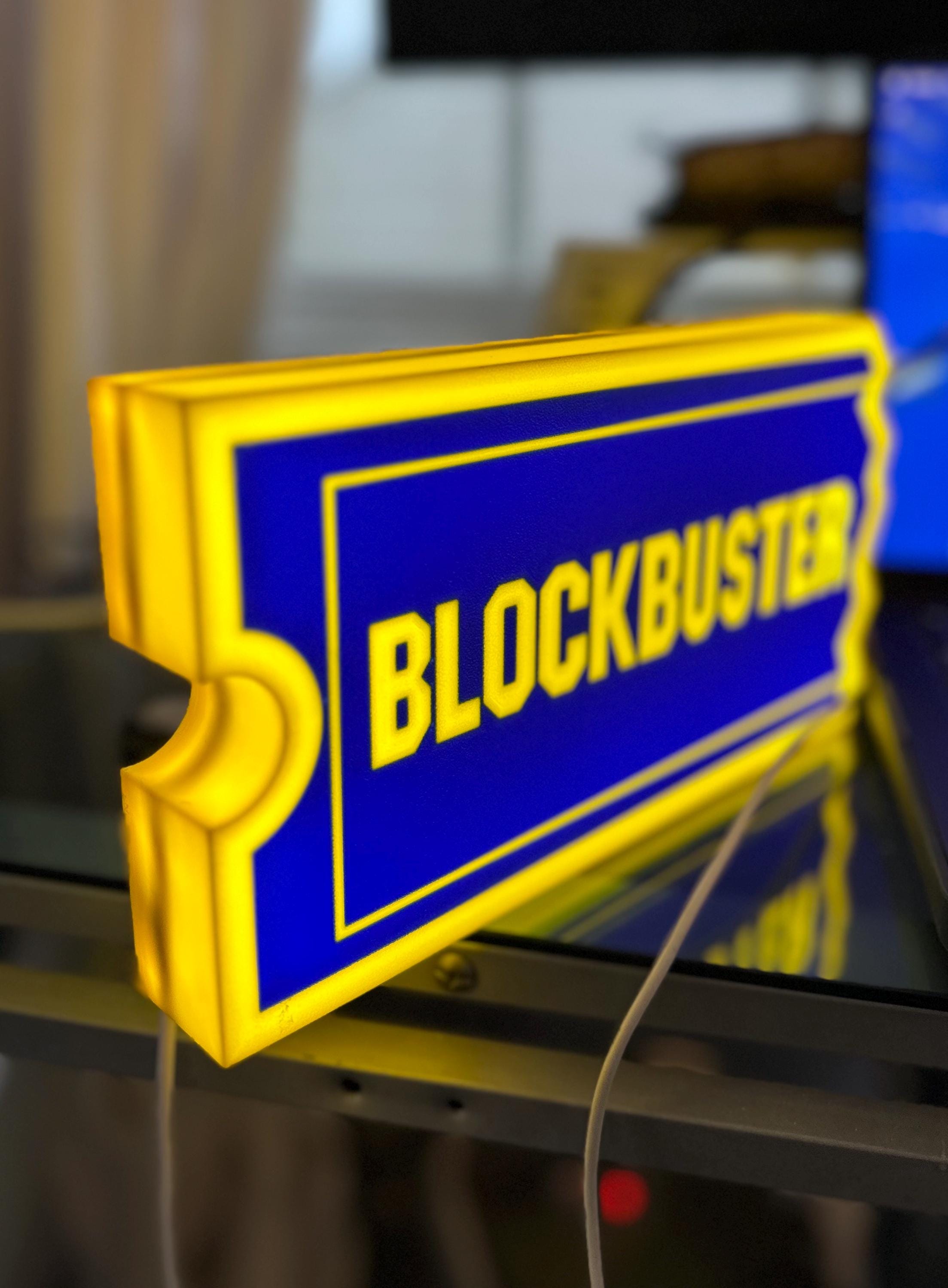 3D Printed BLOCKBUSTER Sign - Etsy