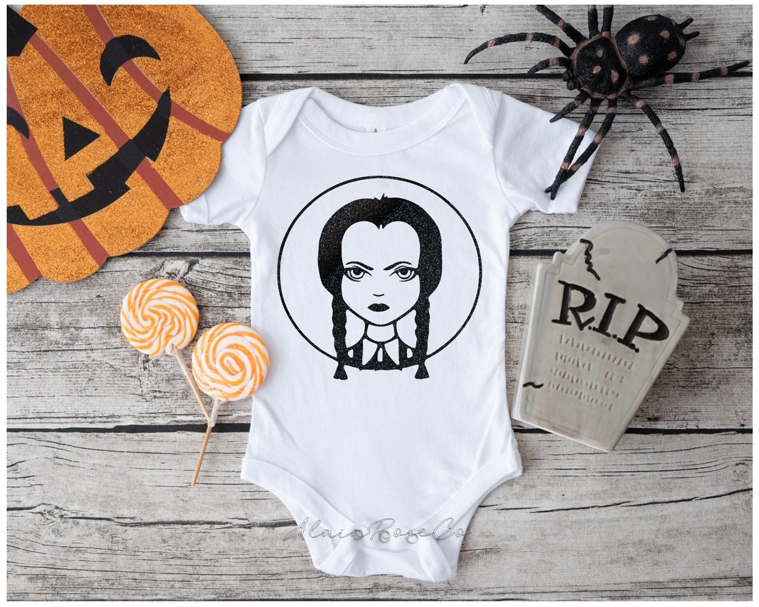 Wednesday Addams Onesie, Addams Family Shirt, Funny Halloween Shirt ...