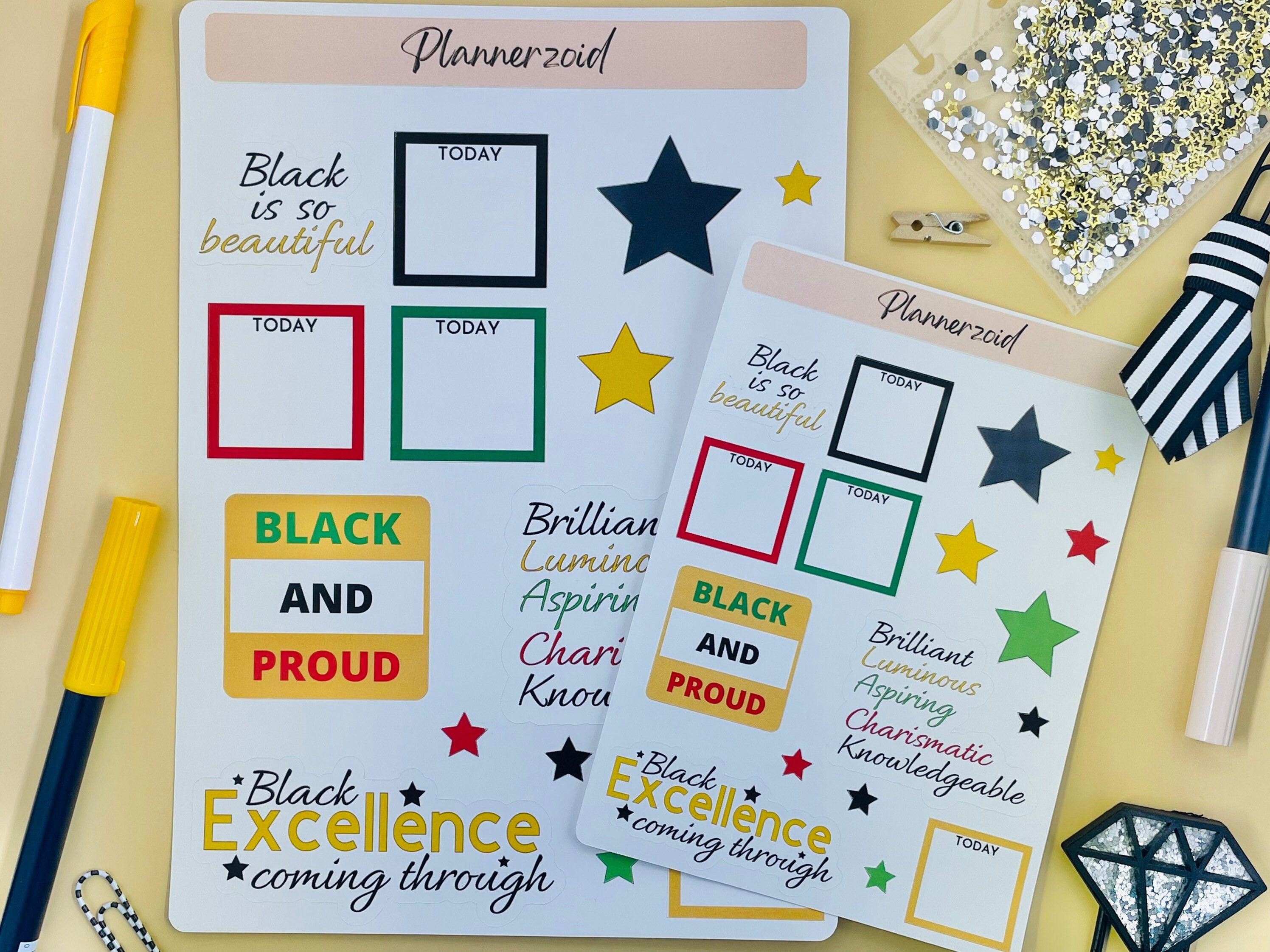Craft Supplies & Tools Planner Sticker Sheet Color Code Kit by ...
