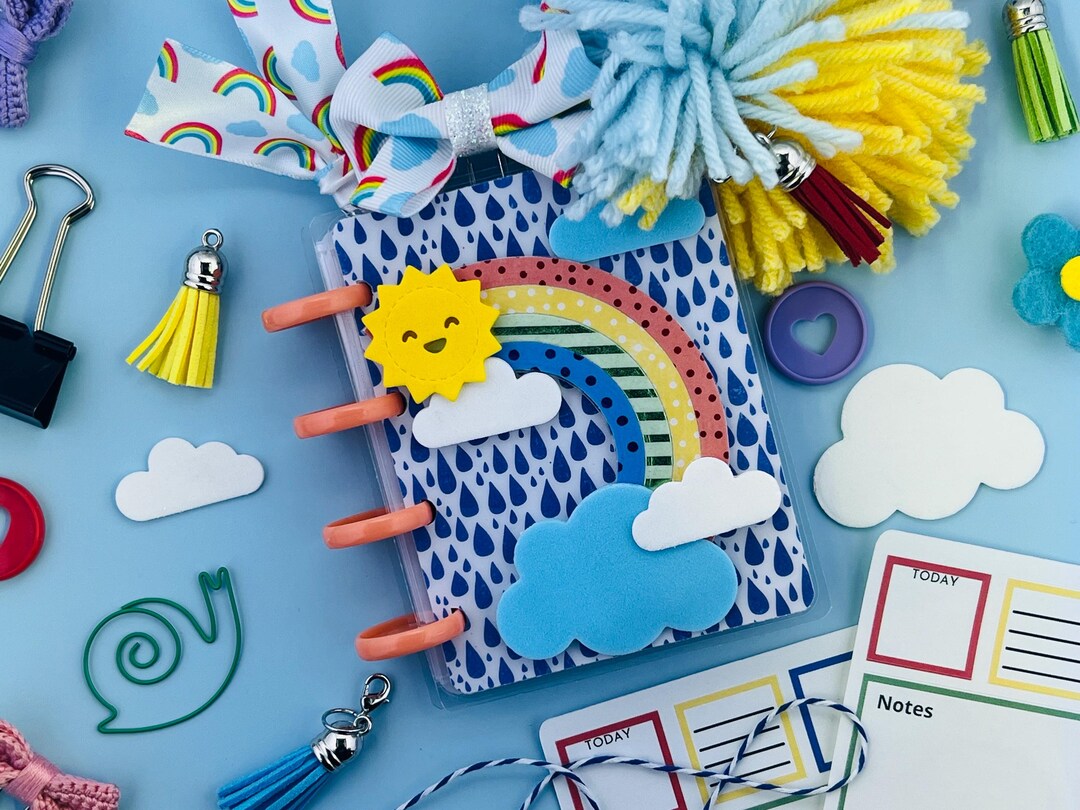 Micro Happy Notes Bundle | Rainbow Sky | Planner Cover | Dotted Paper ...