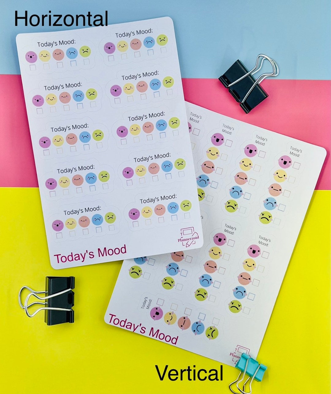 Todays Mood Sticker Sheet 2 Styles - Etsy