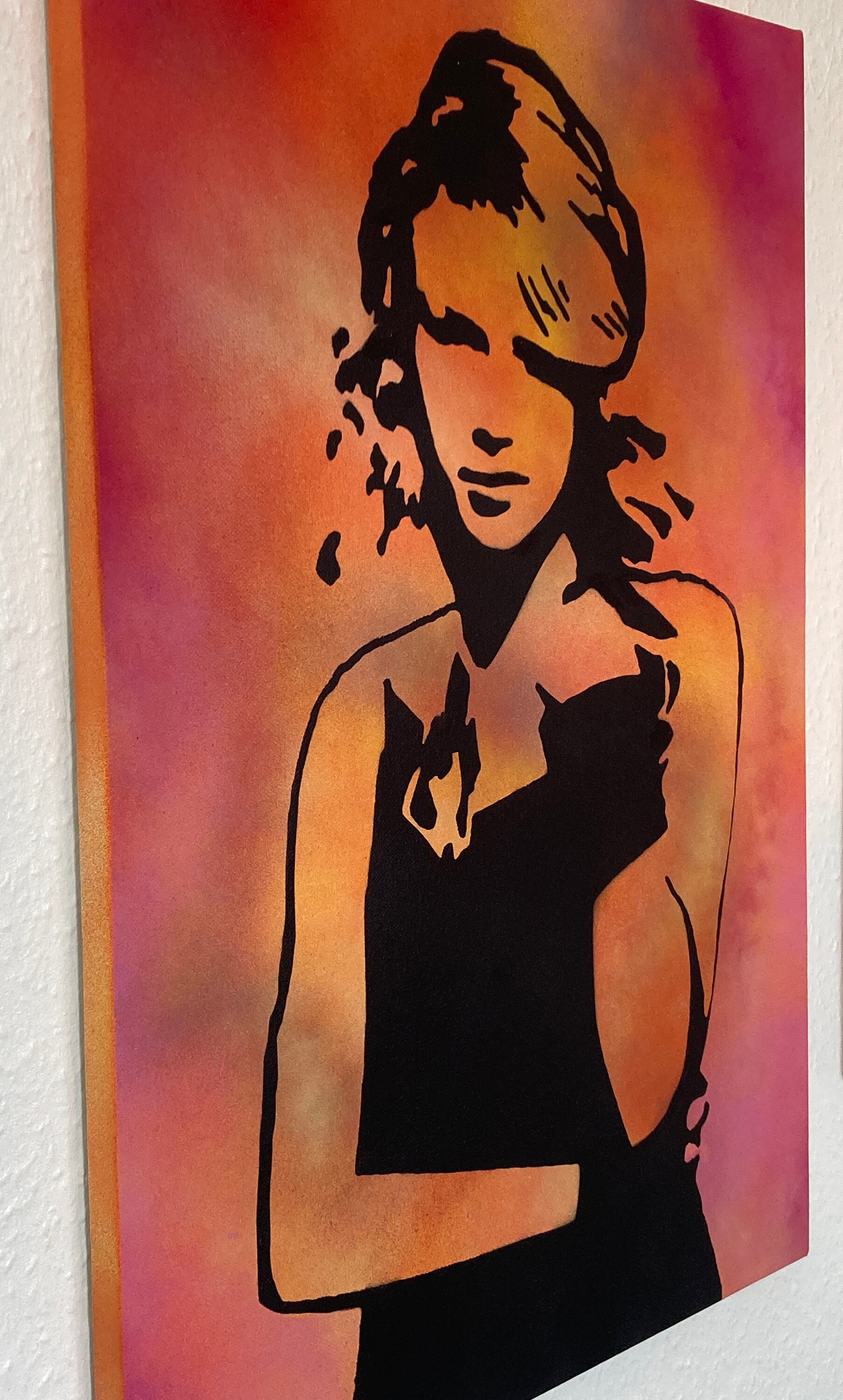 Taylor Swift Spray Painting on Canvas - Etsy