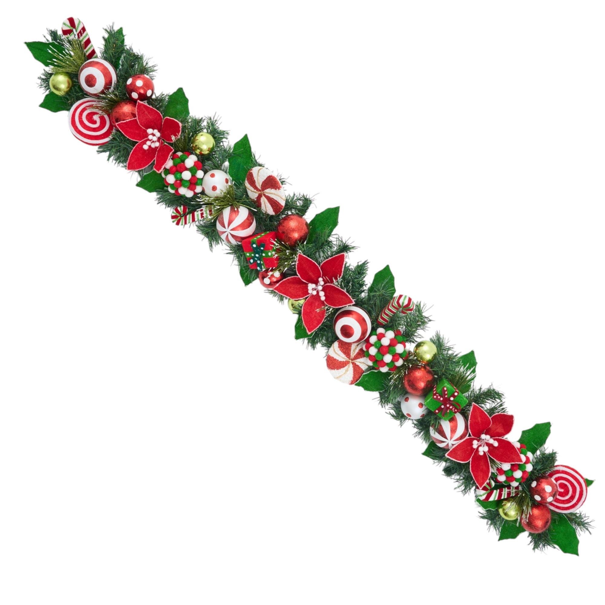 Handcrafted Christmas Peppermint Garland – Handmade Holiday Candy Charm ...