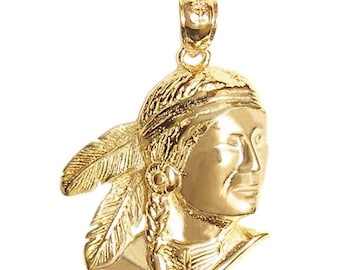 14k Gold Native American - Etsy