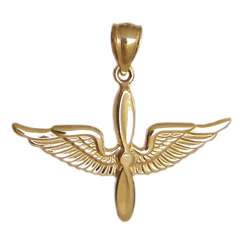 New 14k Yellow Gold US Army Aviation Insignia Pendant - Etsy