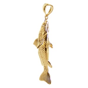 New 14k Gold 3D Red Drum Fish Pendant - Etsy