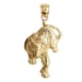 New 14k Yellow Gold Tiger Pendant - Etsy