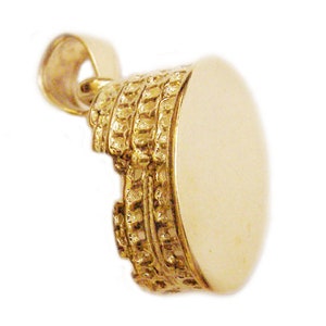 New 14k Gold 3D Roman Colosseum Charm Pendant - Etsy