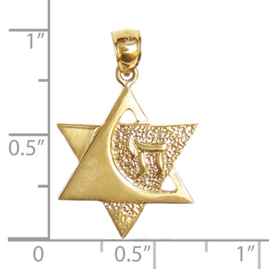 New 14k Gold Star of David Pendant - Etsy