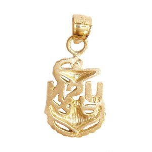 New 14k Gold U.S. Navy Anchor Pendant - Etsy