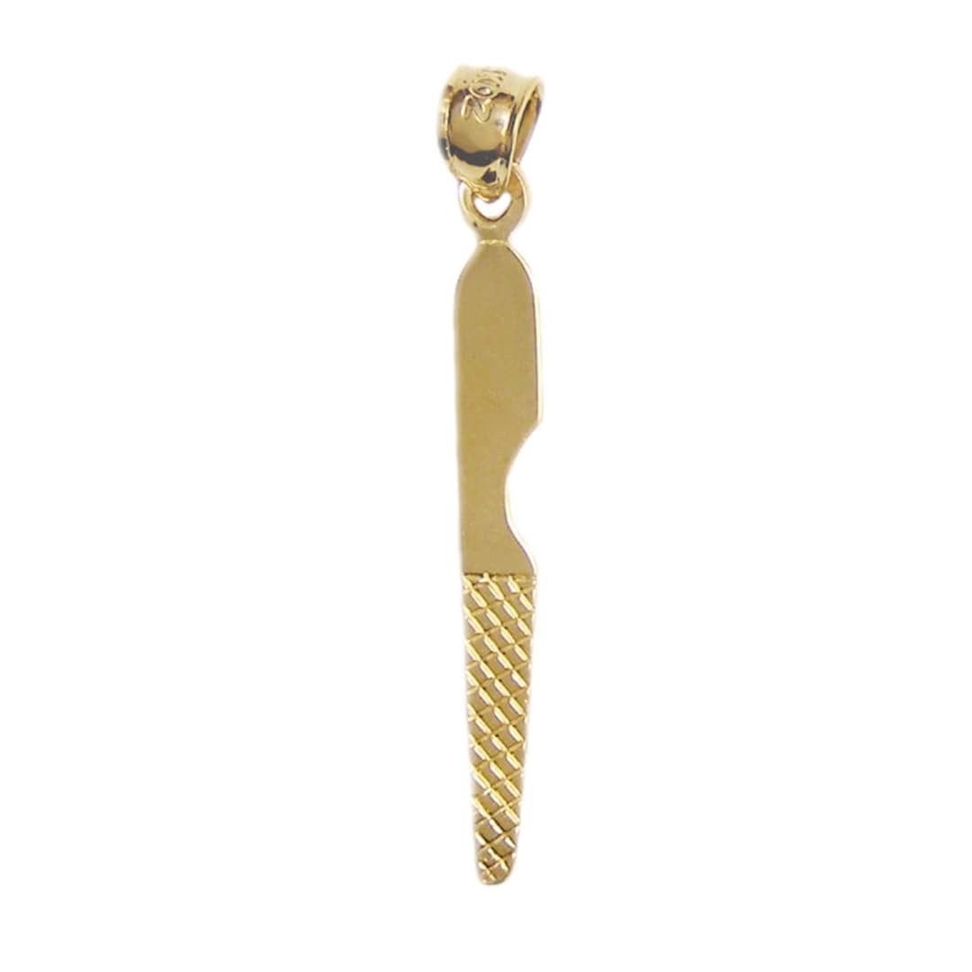 New 14k Gold Nail File Charm Pendant - Etsy
