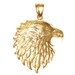 New 14k Gold Eagle Pendant - Etsy