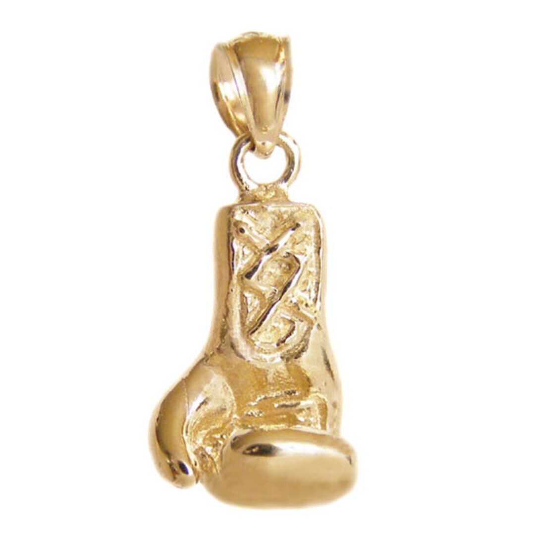 New 14k Gold 3D Boxing Glove Pendant - Etsy