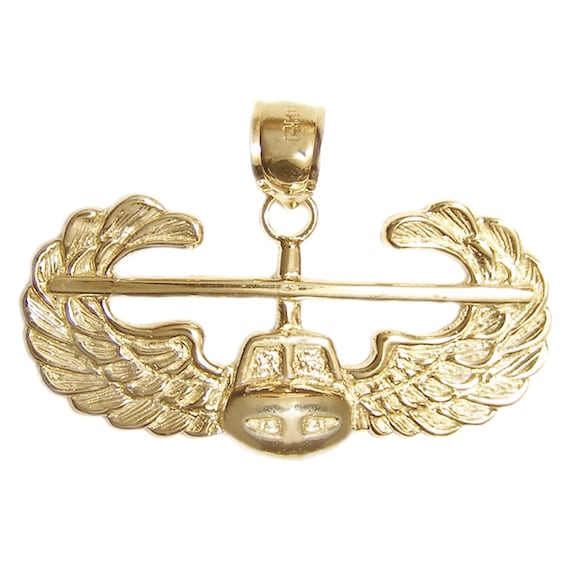 New 14k Gold United States Air Force Pendant - Etsy