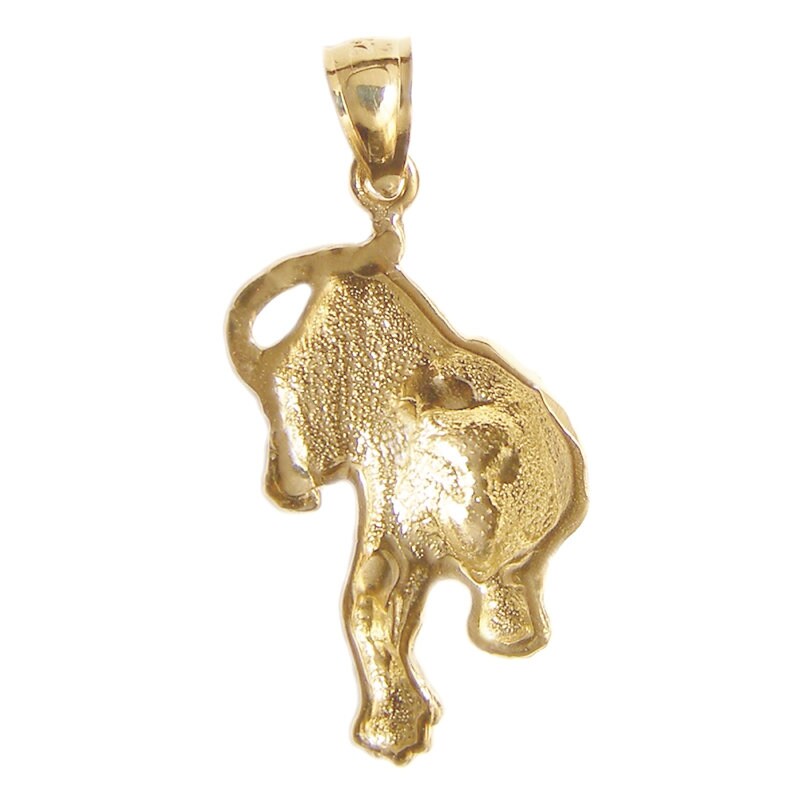 New 14k Yellow Gold Tiger Pendant - Etsy