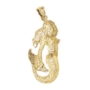 New 14k Gold Mermaid Pendant - Etsy