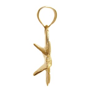 New 14k Gold Fighter Jet Pendant - Etsy