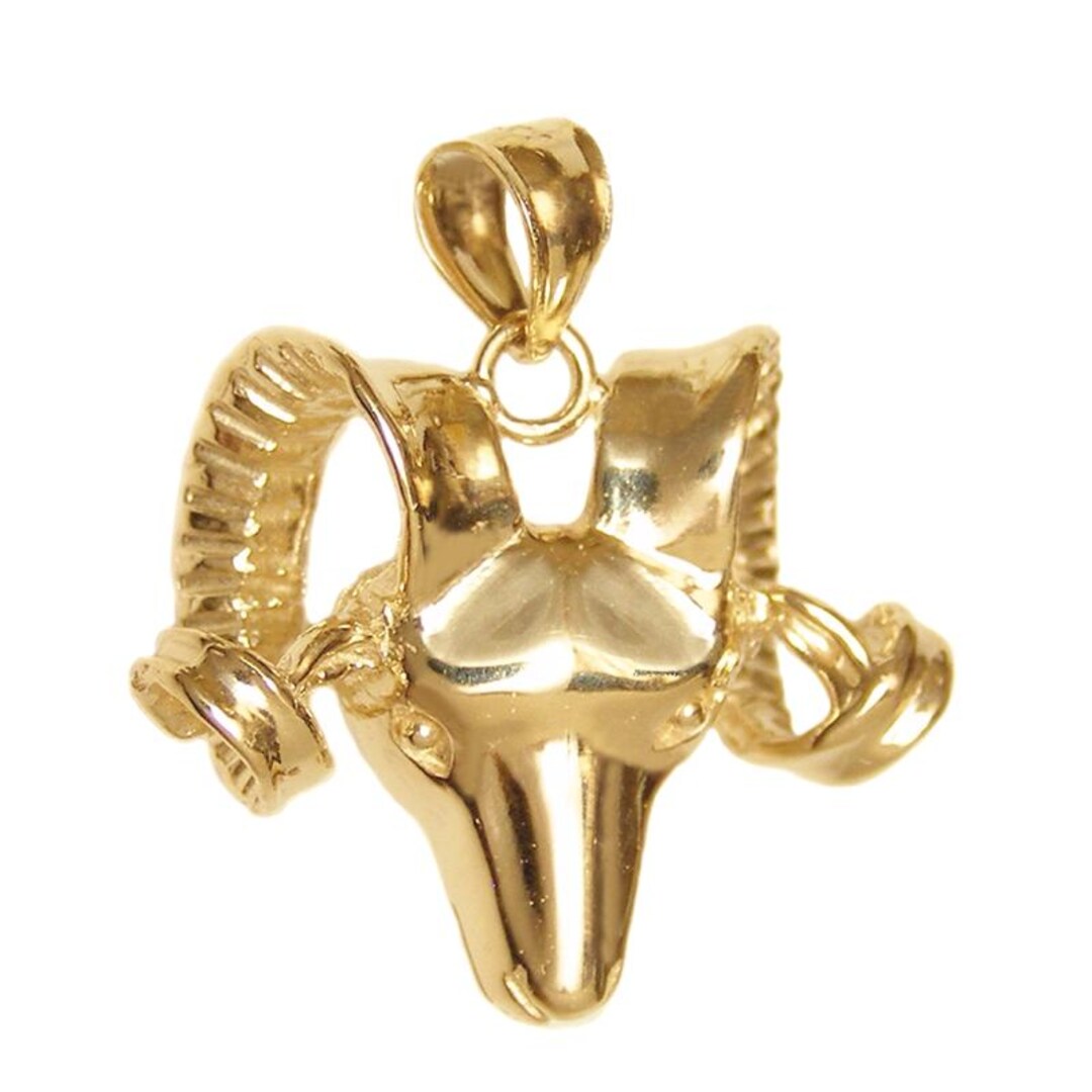 New 14k Gold Ram Pendant - Etsy