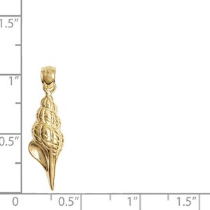 New 14k Gold Shell Pendant - Etsy