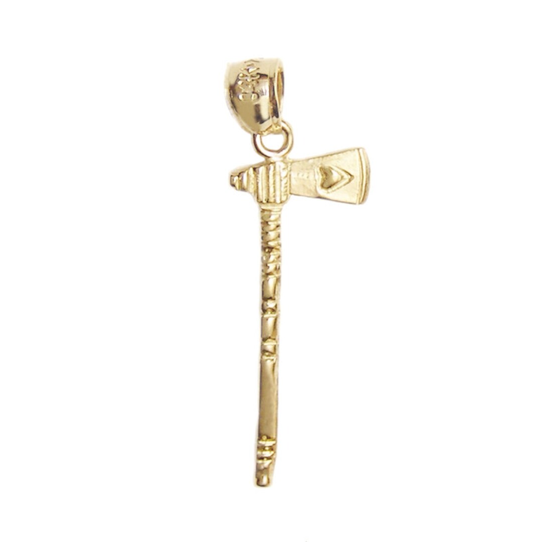 New 14k Gold Tomahawk Axe Pendant - Etsy