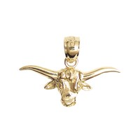 Detailed Bull Gold Charm, Bull Pendant, Spanish Charm, Running of the ...