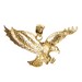 New 14k Gold Eagle Pendant - Etsy