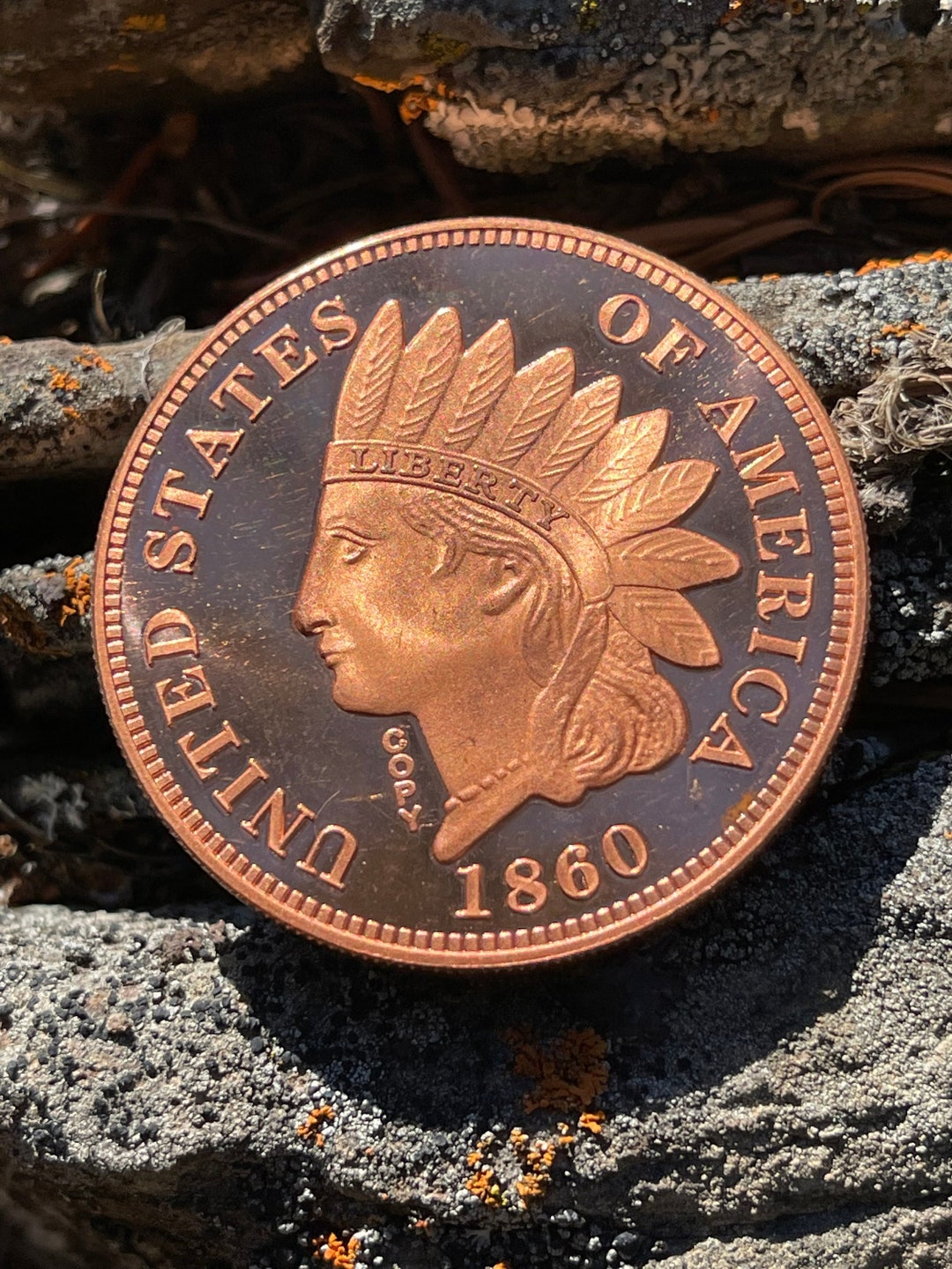 Box (of 20) X 1 Oz Native Indian Head Round .999 Fine Copper Bullion ...