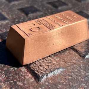 1 Pound Lb Copper Bar/trapezoid Style Copper Ingot/454g Element Copper ...