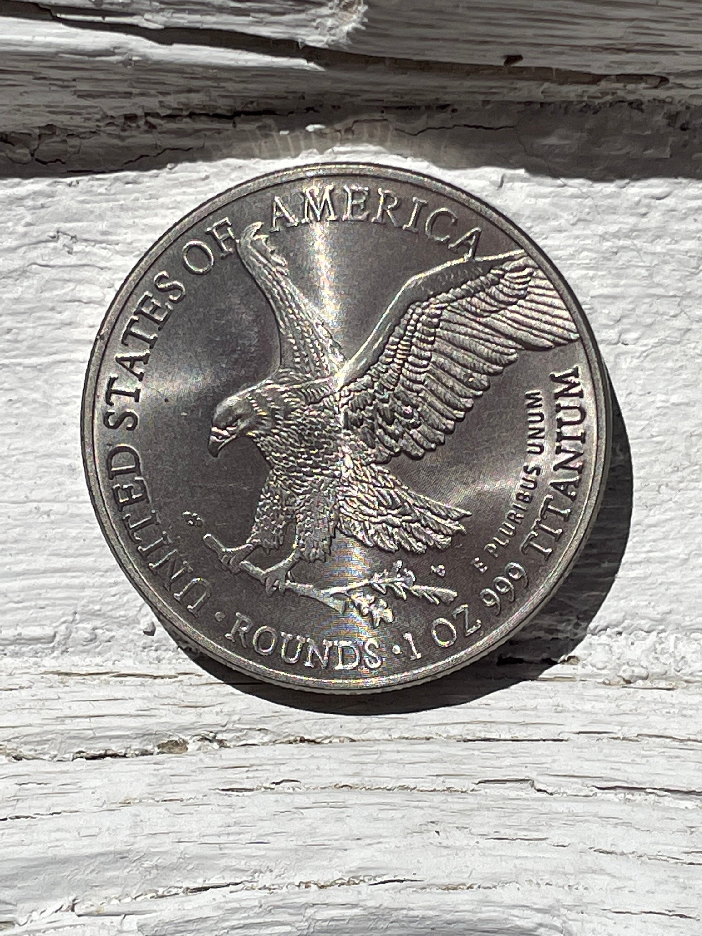 1 Oz Titanium Round American Eagle Coin Design 1 Ounce 31 G Fine ...