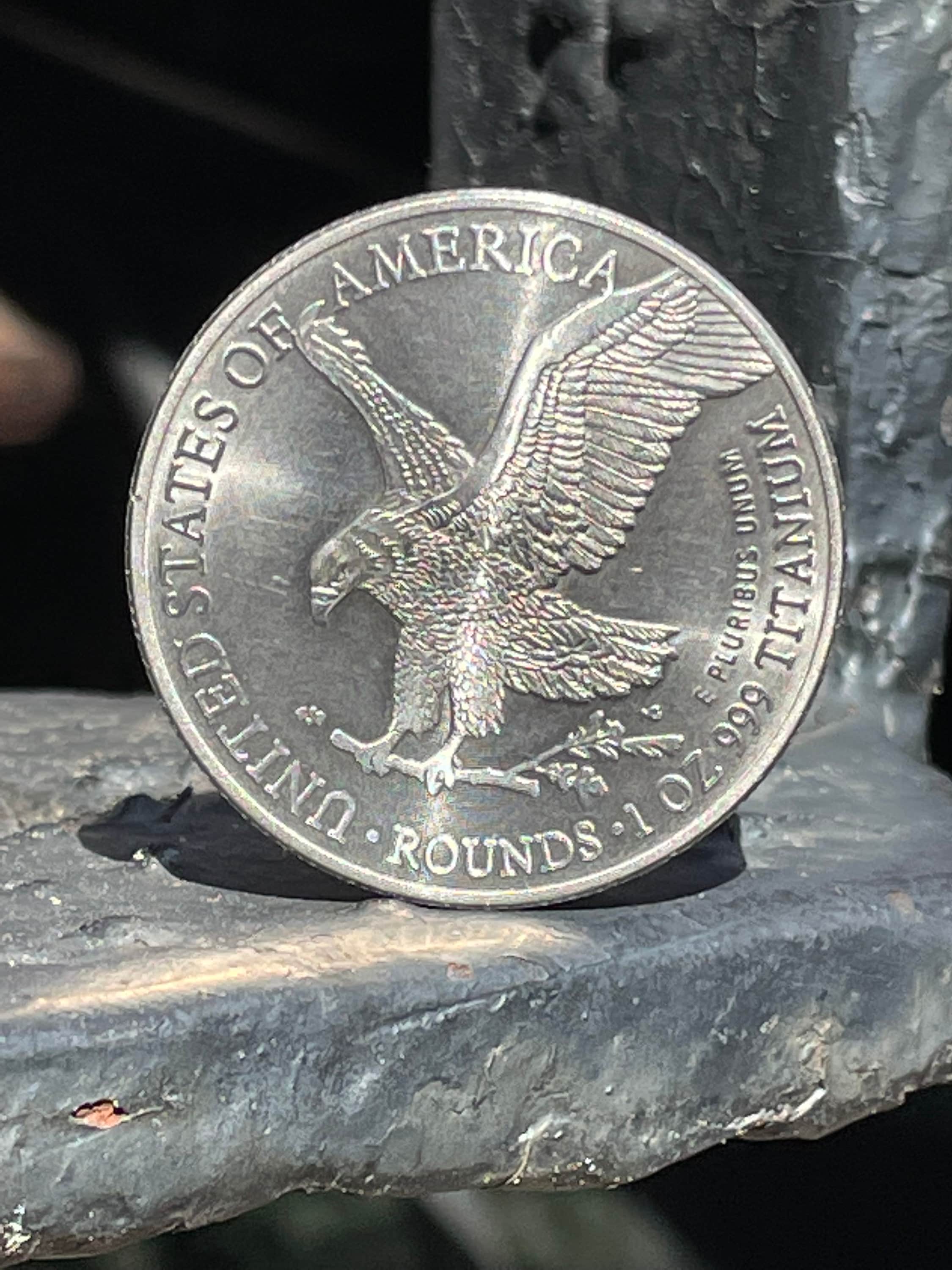 1 Oz Titanium Round American Eagle Coin Design 1 Ounce 31 G Fine ...