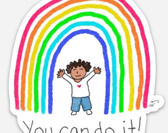 Sticker Motivational | You Can Do It | Scrapbook | Die-cut Sticker - Etsy