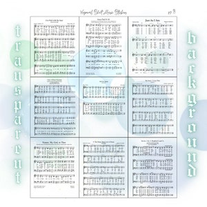 Transparent Hymn Stickers, Christian Hymn Decals, Christian Stickers ...