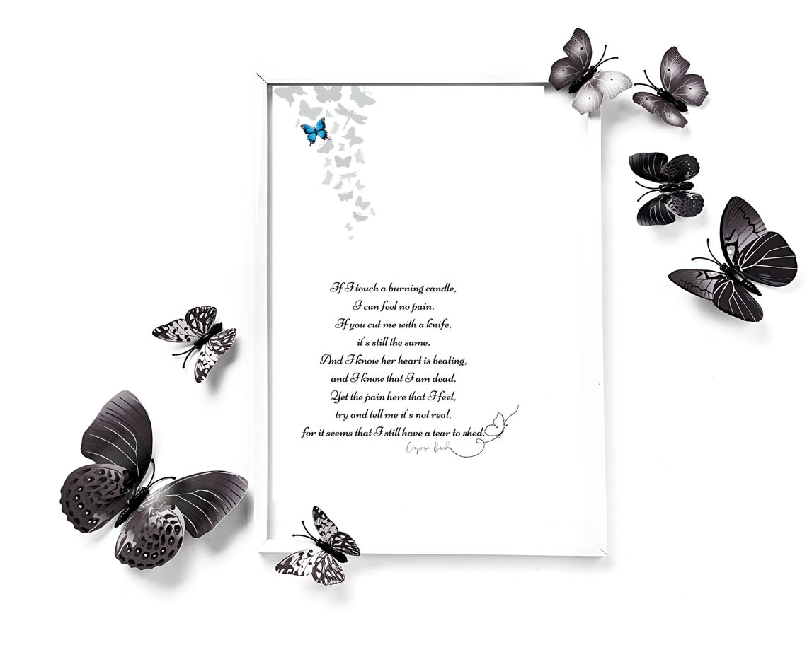 Corpse Bride Quote, Butterfly Art Print, Printable Wall Art, Digital ...
