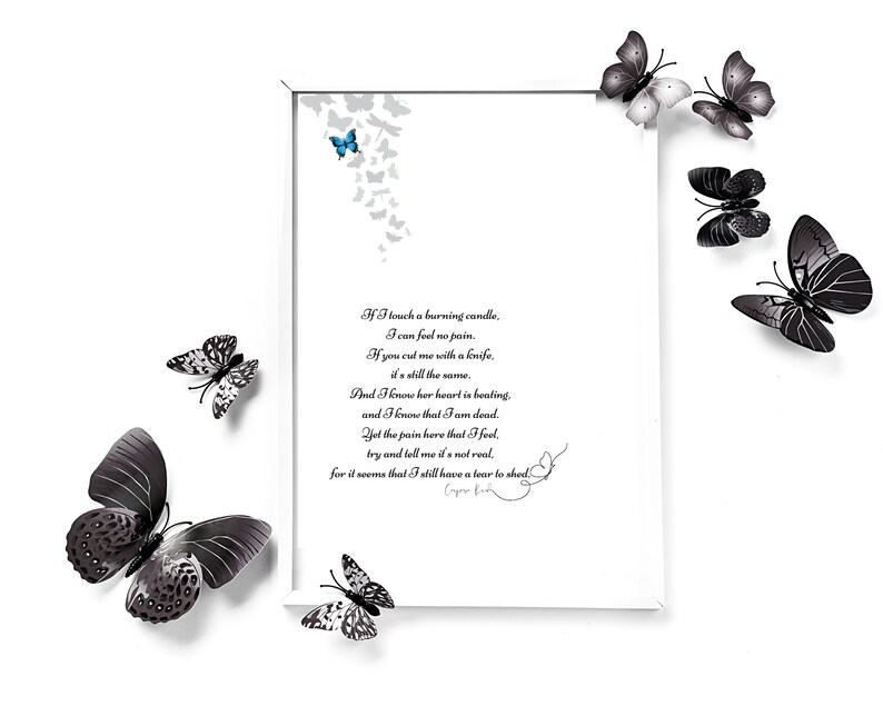 Corpse Bride Quote, Butterfly Art Print, Printable Wall Art, Digital ...