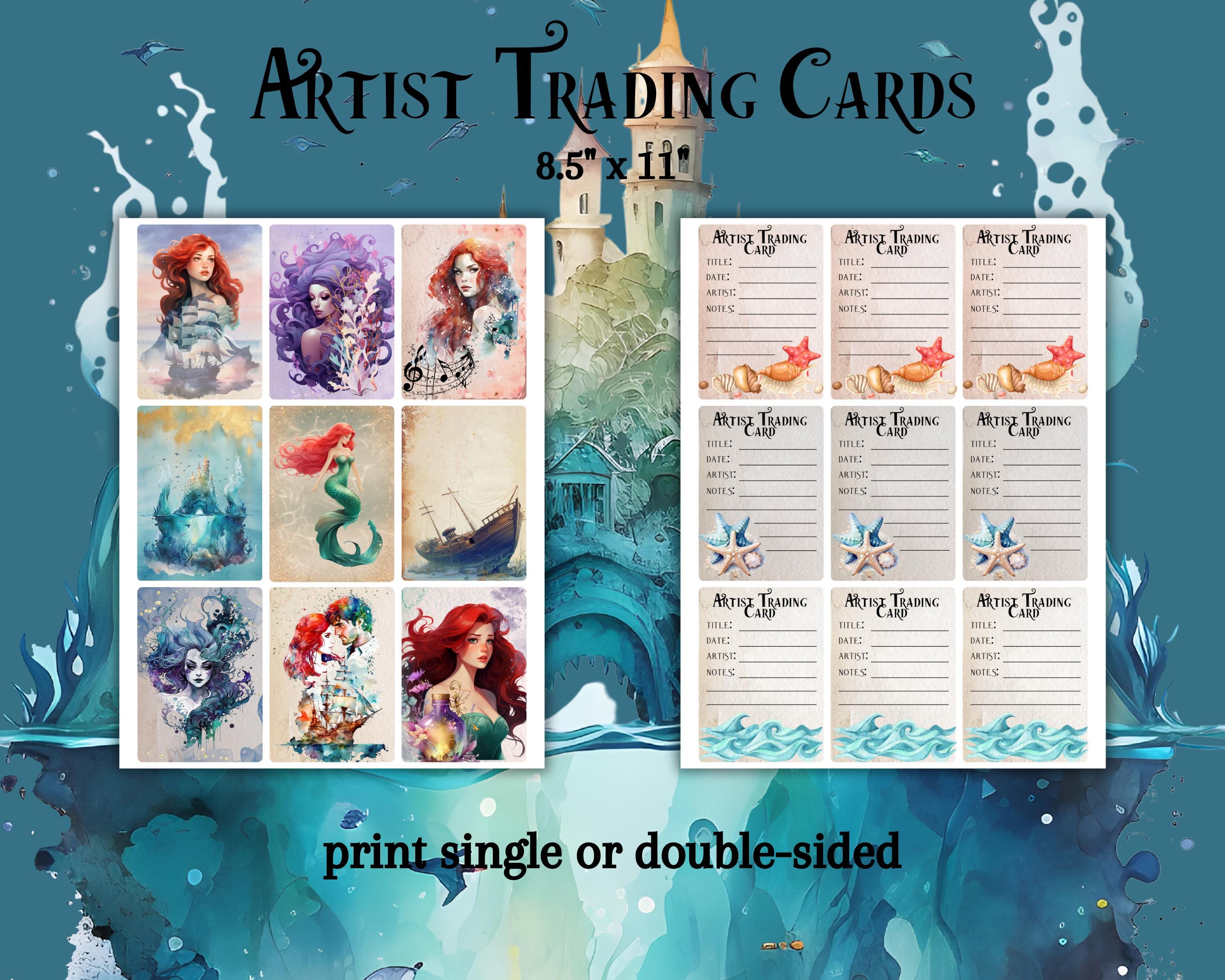 Little Mermaid Journal Kit: Printable PNG Ephemera Pages (digital ...