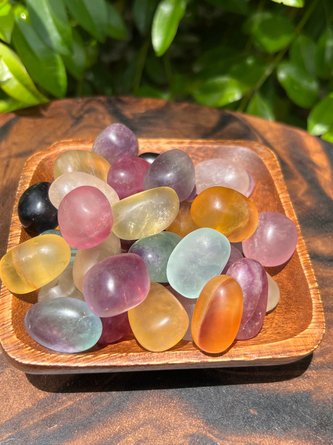 Small Rainbow Candy Fluorite Tumbled Stones - Etsy