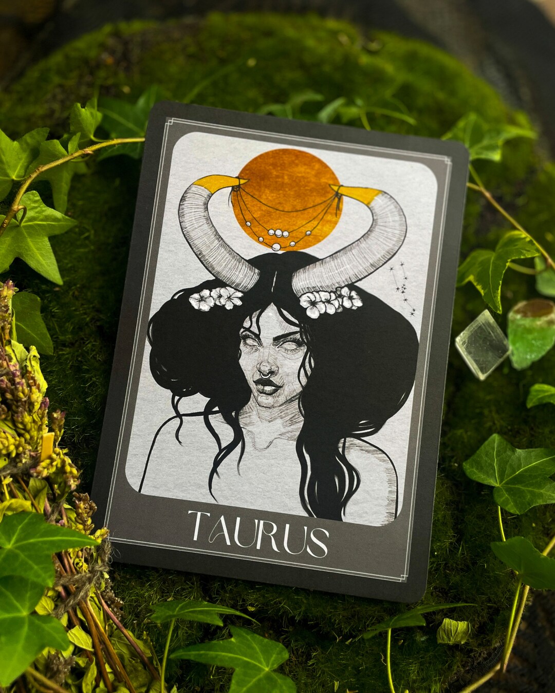 Taurus Zodiac Print, Taurus Art Print, Taurus Zodiac Art, Zodiac ...