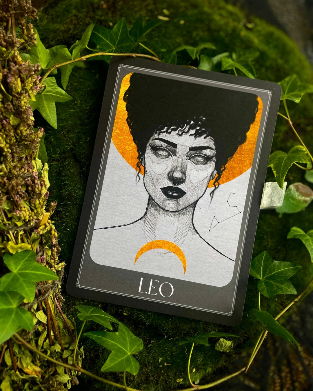 Leo Zodiac Print, Leo Art Print, Leo Zodiac Art, Zodiac Goddess, Star ...